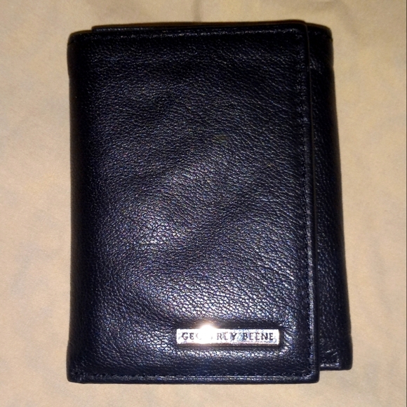 Geoffrey Beene | Bags | Mens Black Geoffrey Beene Tri Fold Wallet Must ...
